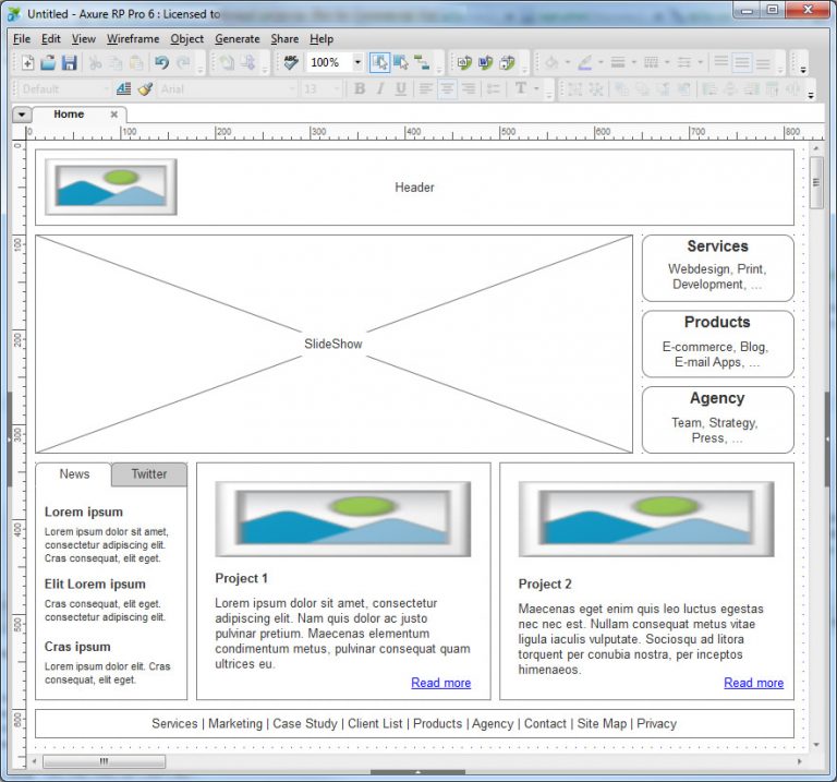 Exploiter les nouveautés de Axure RP 6 : Maquette au crayon