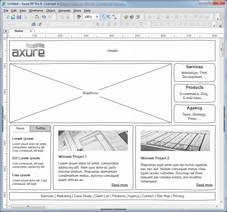 Exploiter les nouveautés de Axure RP 6 : Maquette au crayon